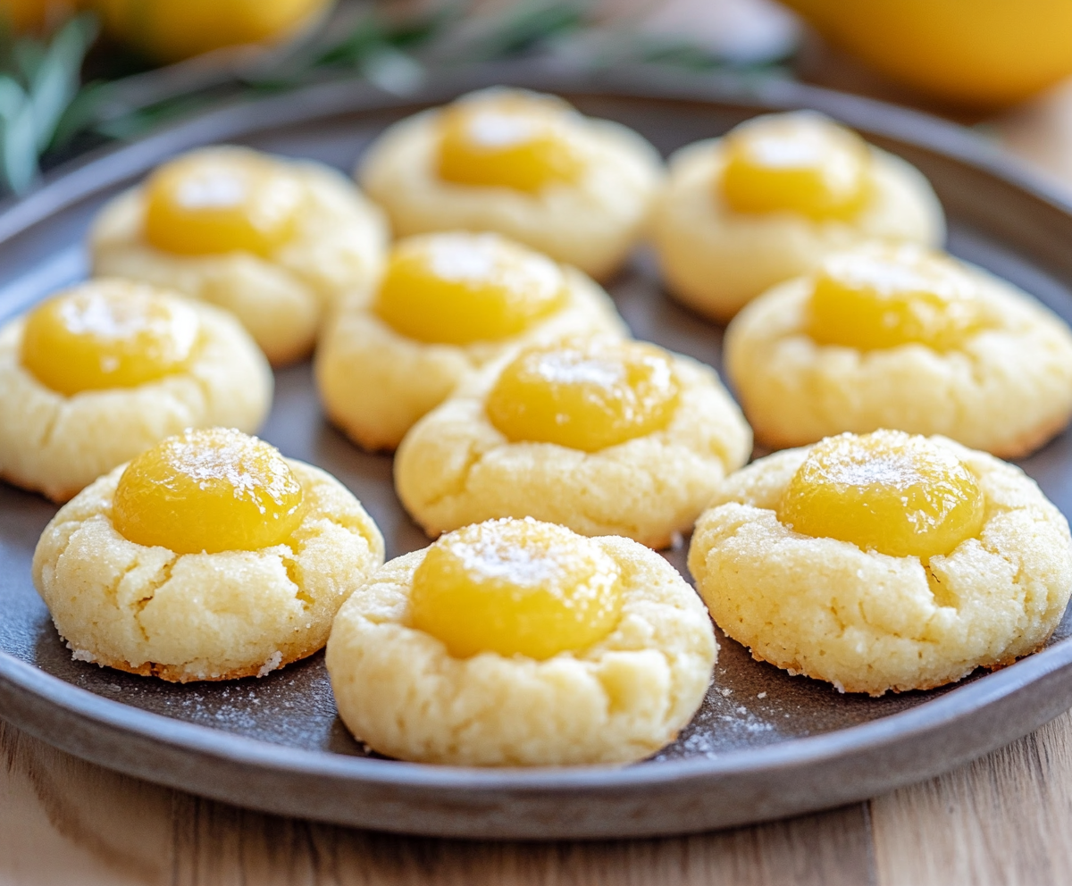 Lemon Thumbprint Cookies Recipe