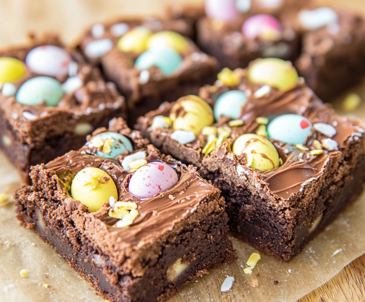 Mini Egg Nutella Brownies Recipe