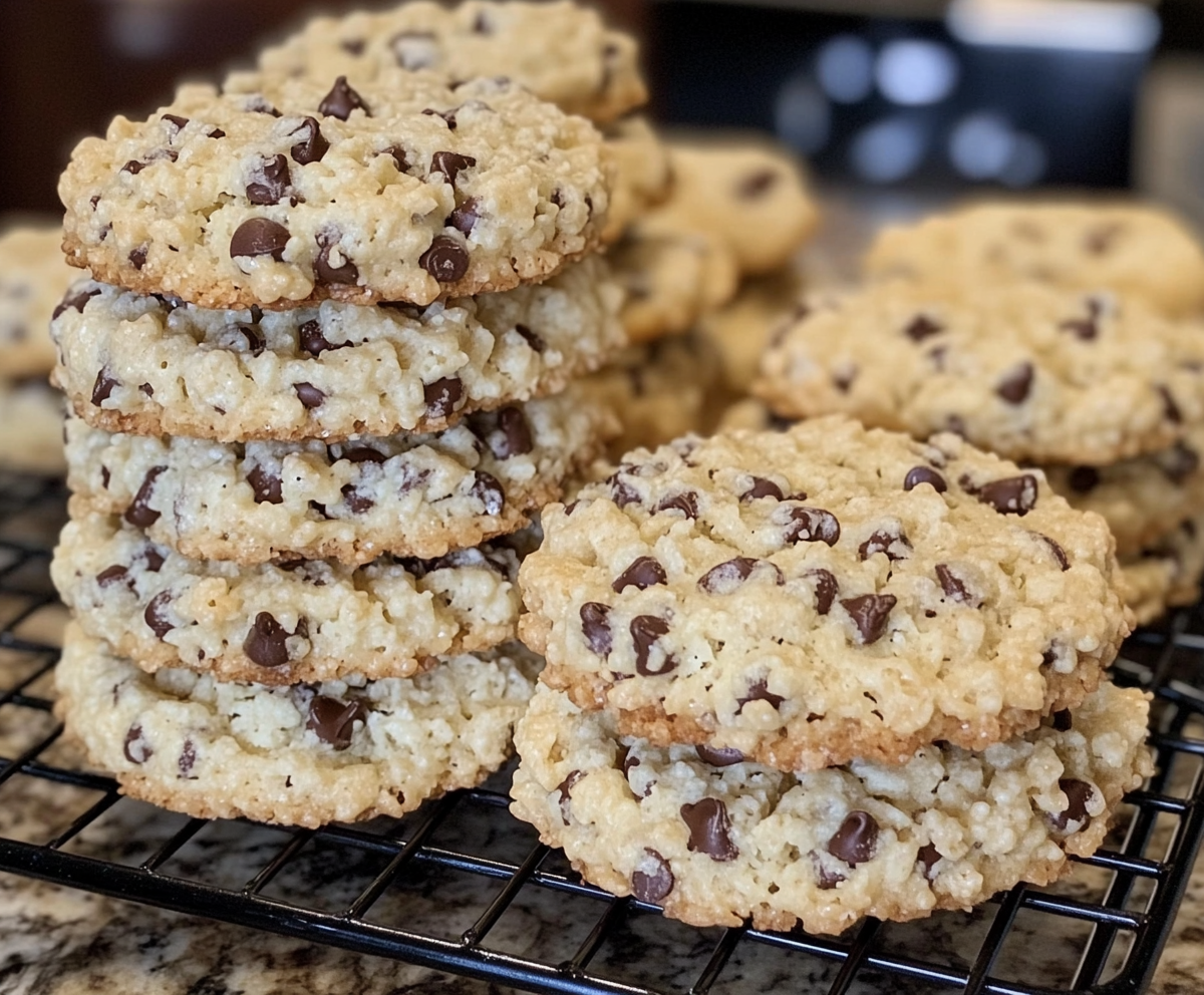 Rice Krispie Cookies with Chocolate Chips