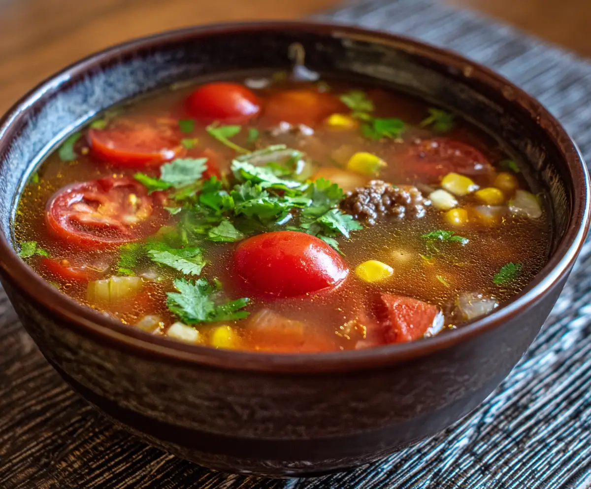 Simple Homemade Soup with Fresh Ingredients