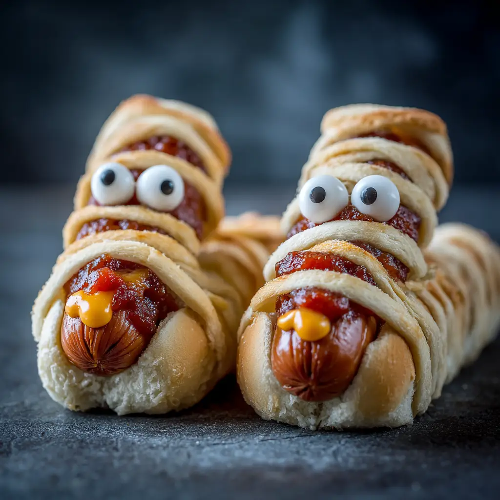 Halloween Recipe For Spooky Mummy Hot Dogs
